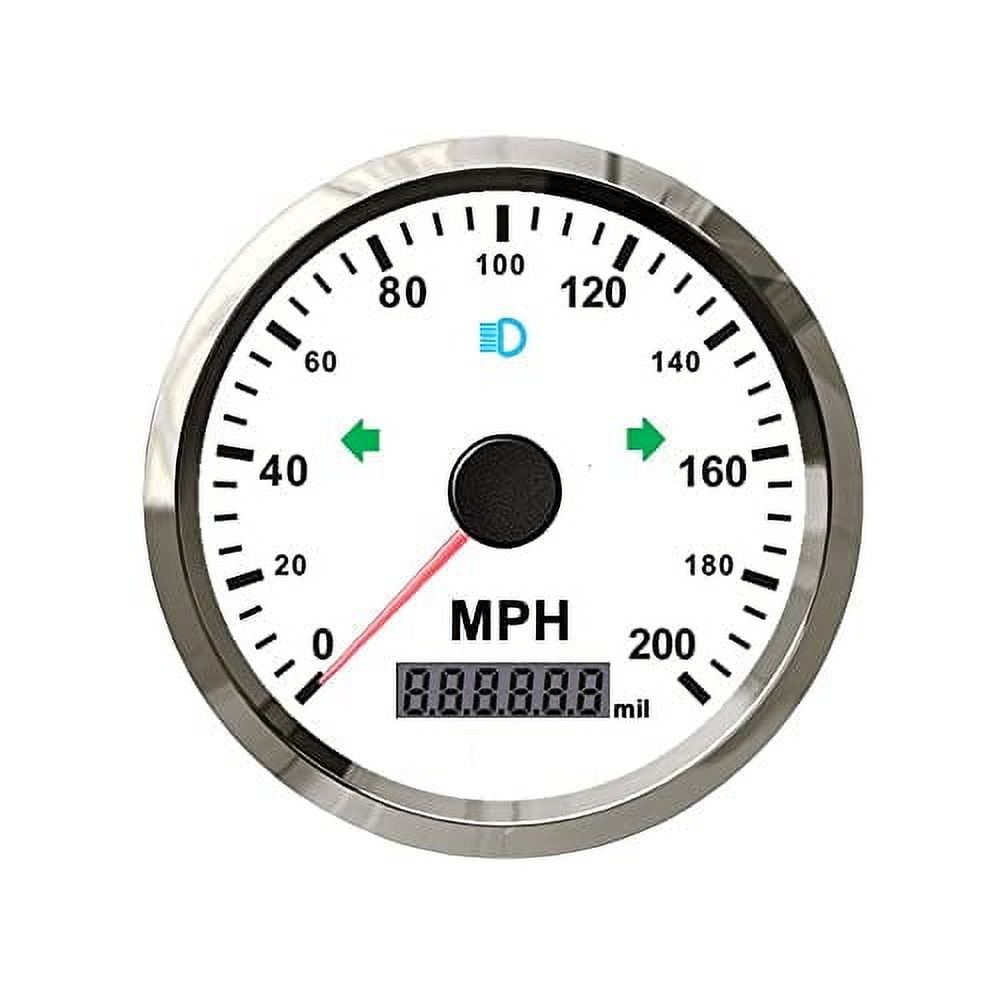 85mm Speedo 200MPH Analog Gauge GPS Speedometer Odometer for Auto ...