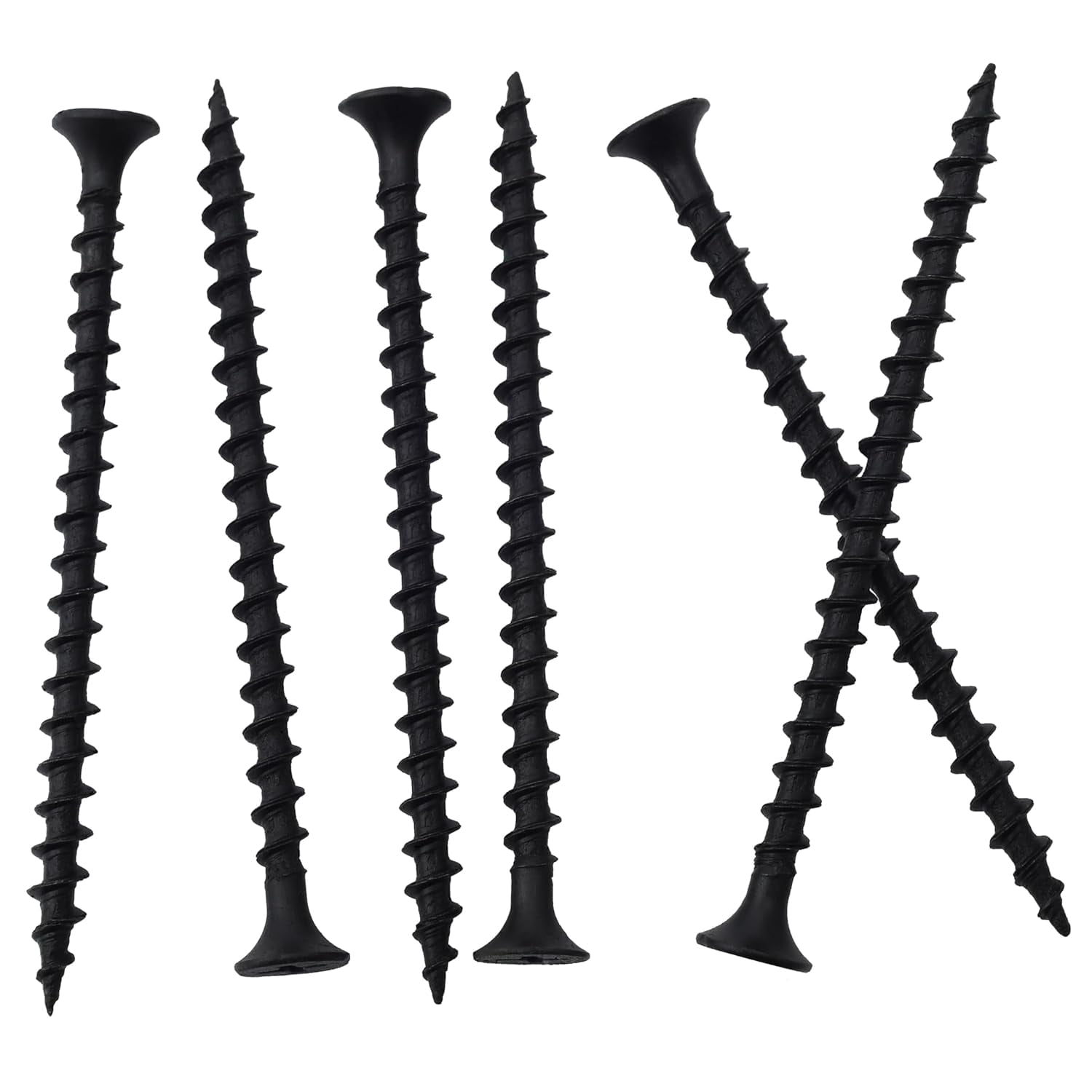 85pcs #8 × 2-1/2 inch High Hardness Drywall Screws, Black, Coarse ...