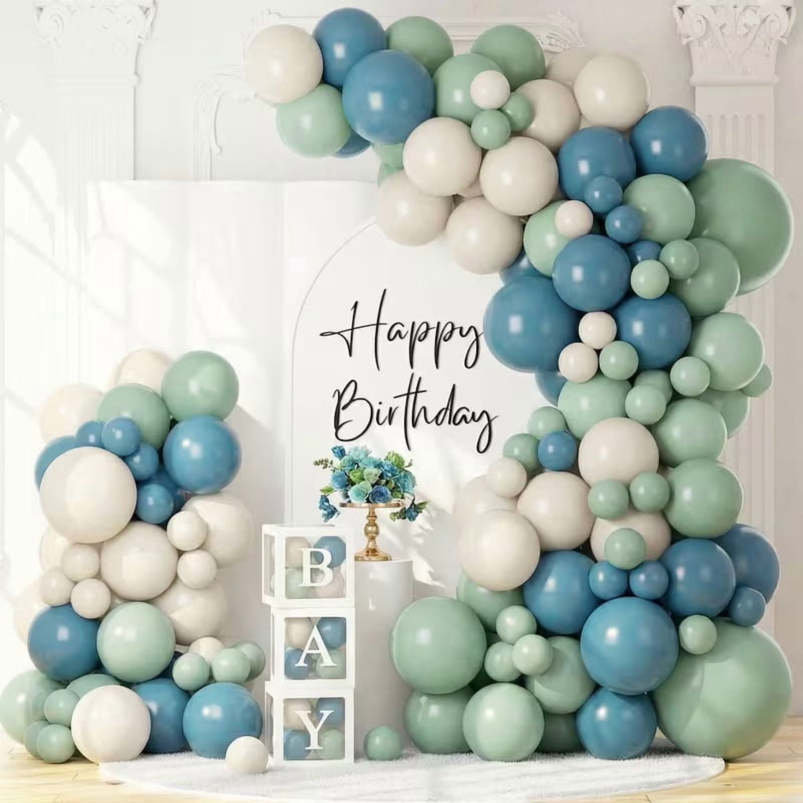 85pcs Green and Blue Balloon Arch Kit for Celebrations - Ideal for ...