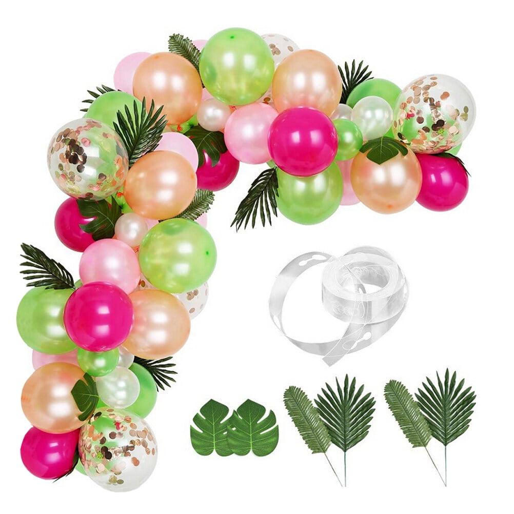 85pcs/Set Hawaiian Birthday Latex Balloons Arch Party Balloons Kit ...