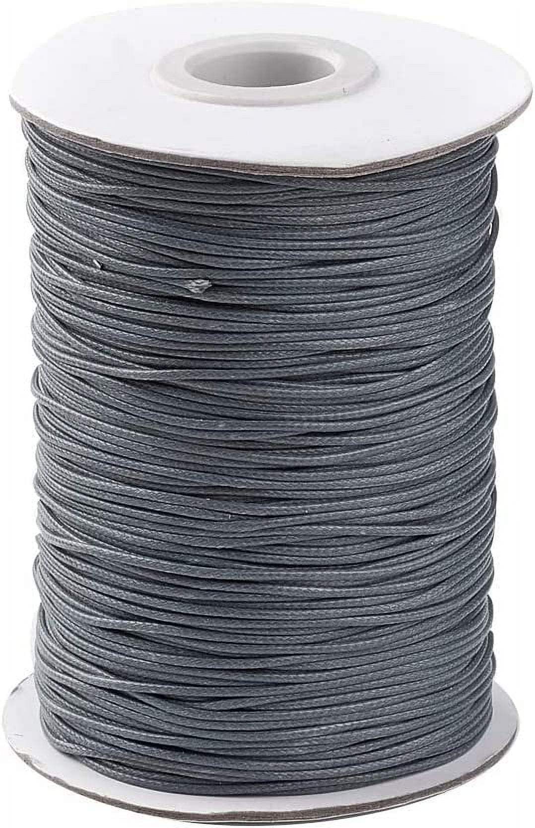 85yards roll 1mm Waxed Polyester Cord Korean Waxed Cord Dark Gray ...