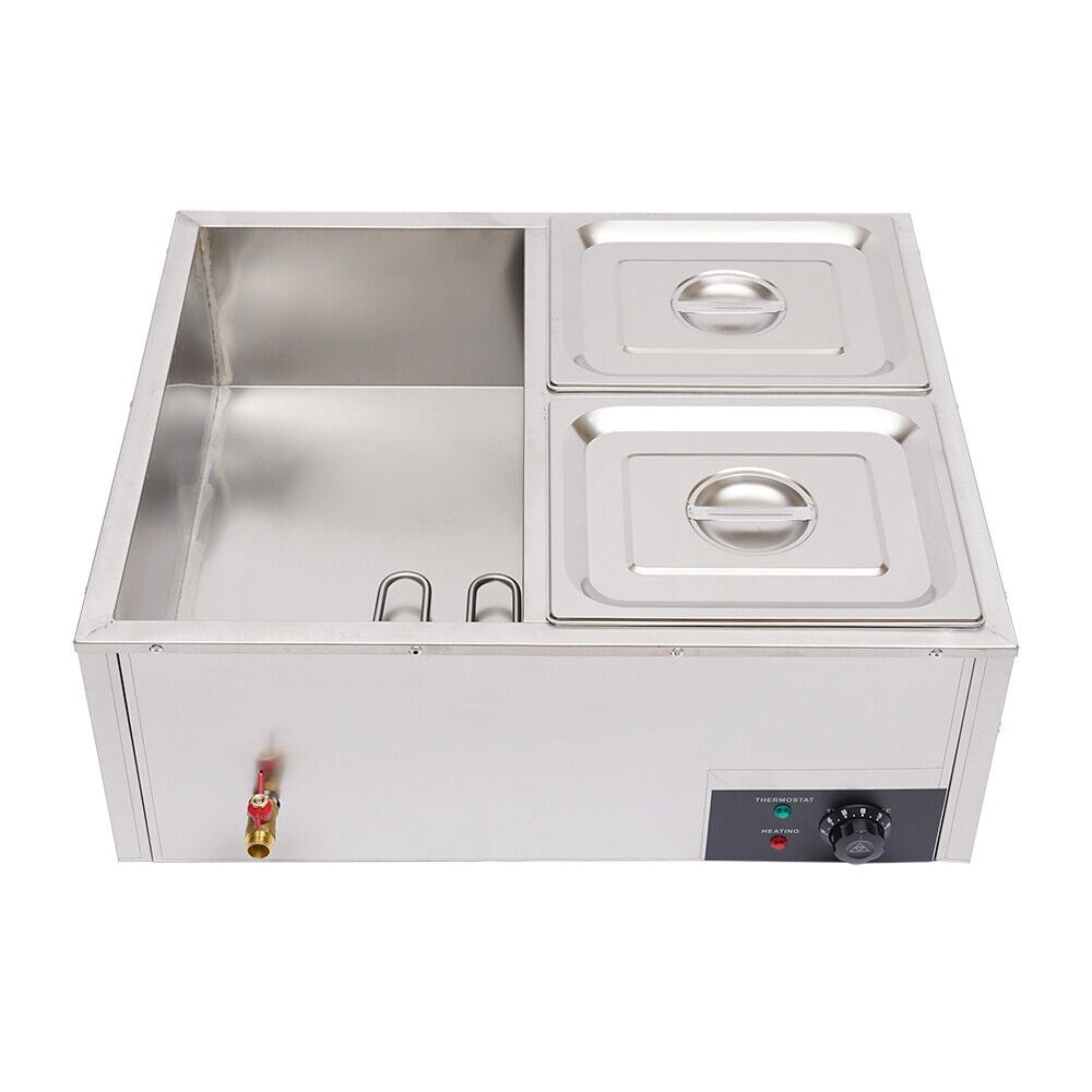 86-185°F Temperature Range, Commercial 4-Pan Food Warmer,Electric Soup ...