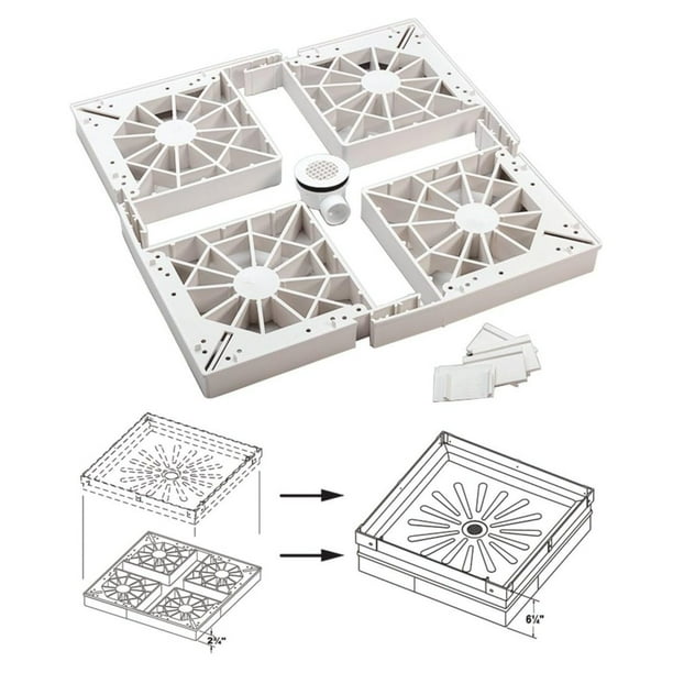 86.500 Durastall Extended Base Kit, White - Walmart Business Supplies