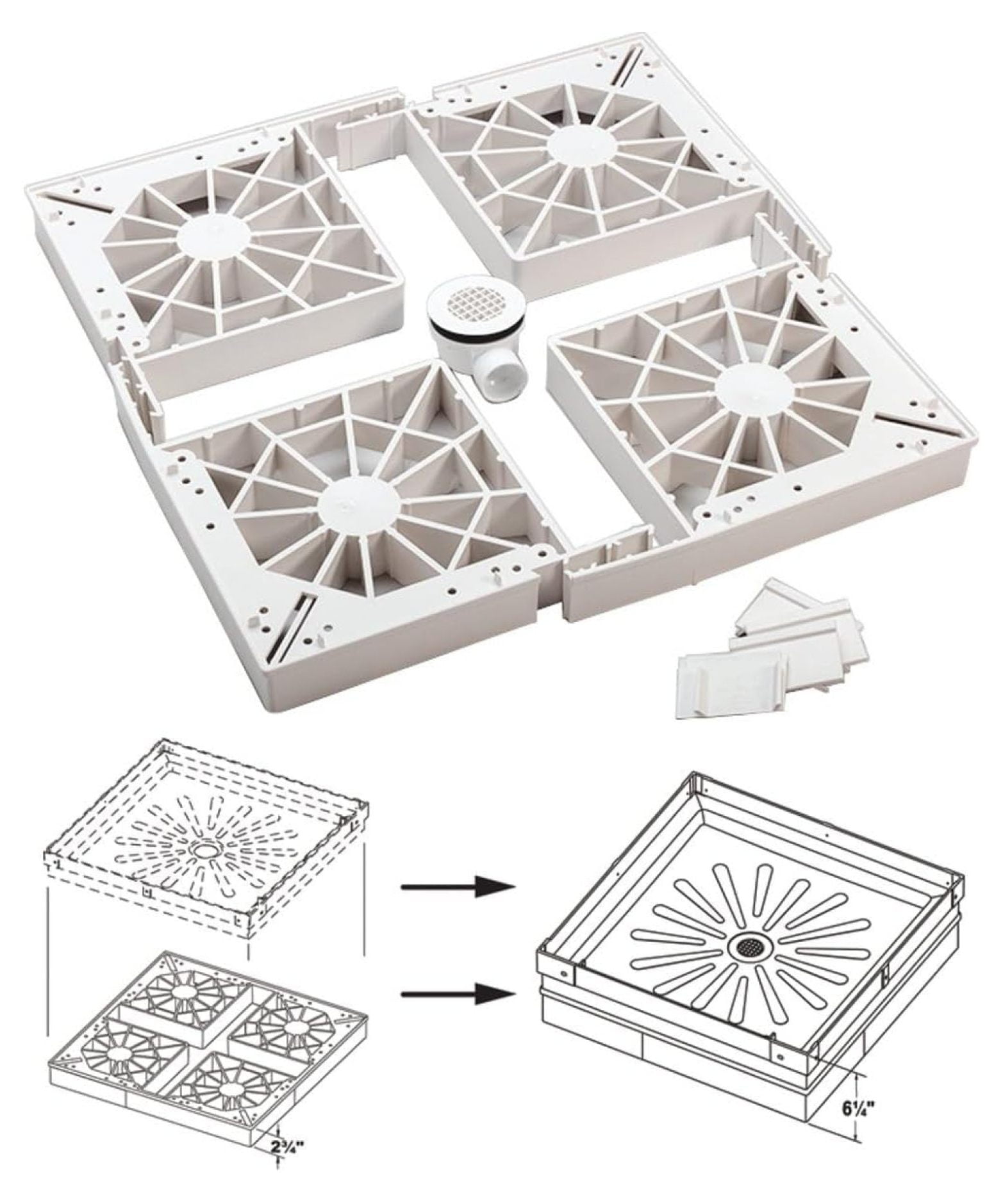 86.500 Durastall Extended Base Kit, White - Walmart.com