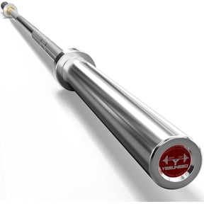 Titan Fitness 50 LB Rubber Straight Fixed Barbell, Pre-Loaded Weight ...