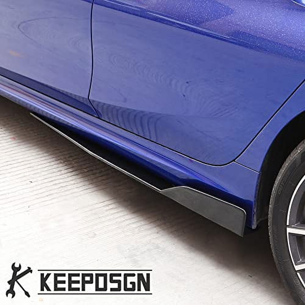 86.6" Universal Car Side Skirt 220CM Extension Rocker Panel Body Kit ...