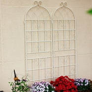 "Costway Large 2 Pack Tall 87"" x 20"" Metal Garden Trellis for ...