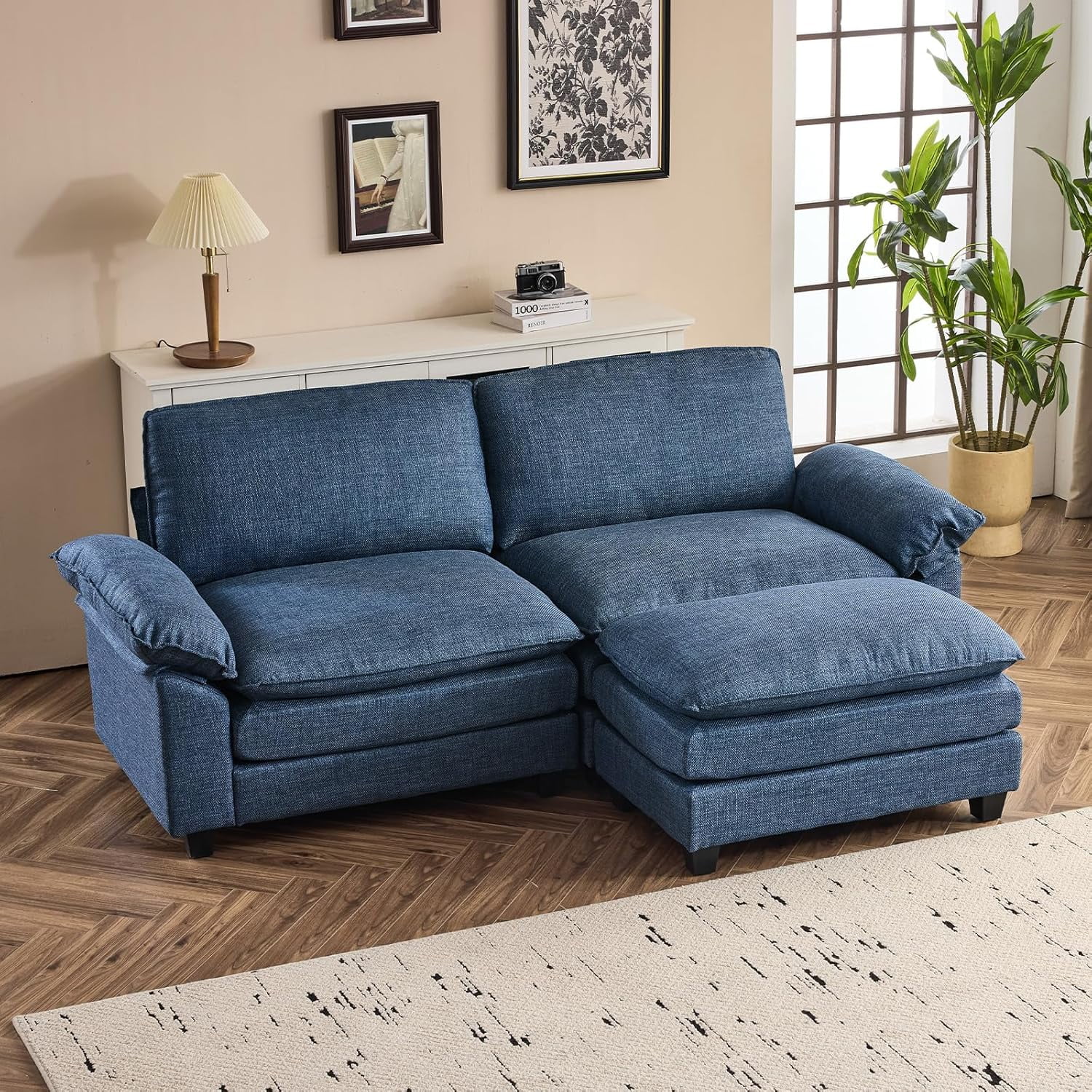 86" Cloud Couch, Comfy Modular Sectional Sofa Set for Living Room ...
