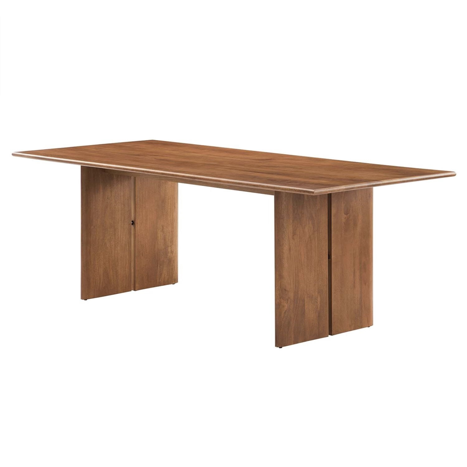 86 Inch Dining Table, Walnut, Wood, Kitchen Cafe Bistro Hospitality ...
