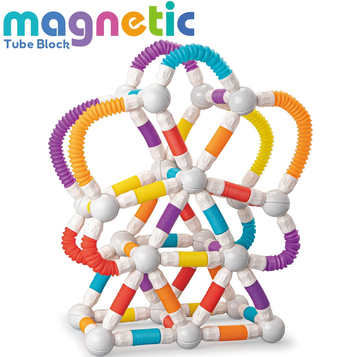 86 Pc Magnetic Building Rods & Spheres, STEM Engineering & Architecture ...