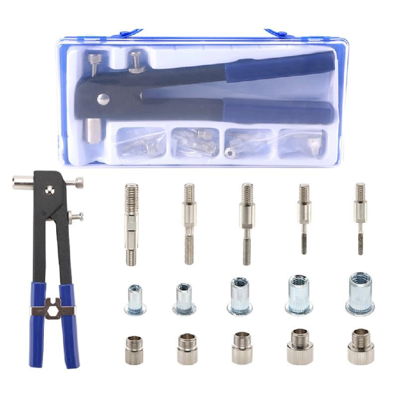 86 Pcs/Set Blind Rivet Nut Kits Rivet Guns Kits Riveter Tool Set 3/4/5 ...