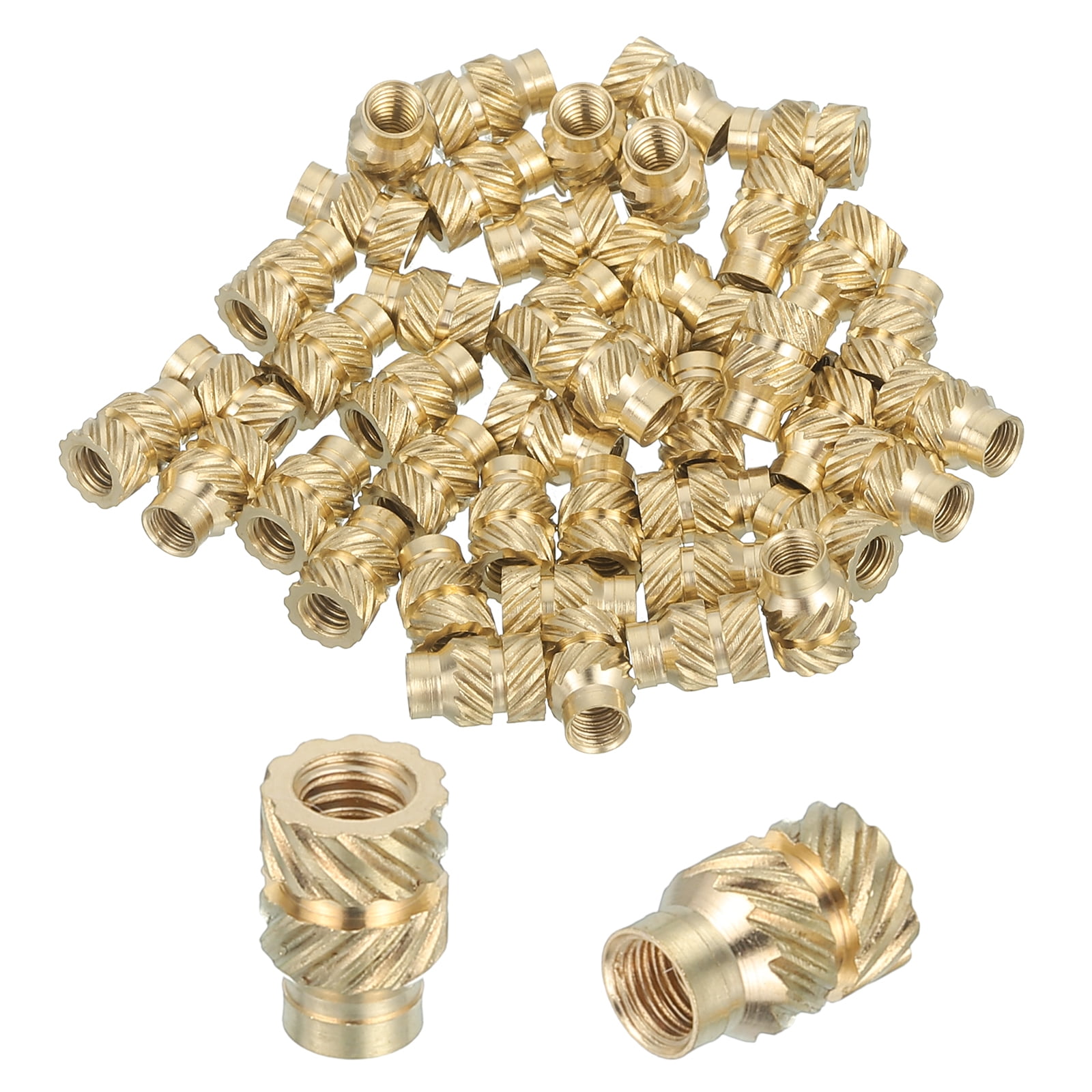 86 Pcs Threaded Inserts, M2.5 Brass Heat Set Insert for 3D Printing, M2 ...