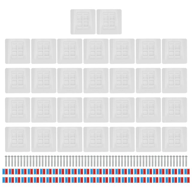 86 Type Network Module Panel 4 Ports Rj45 Rj11 Network Module Interface Socket Computer Socket