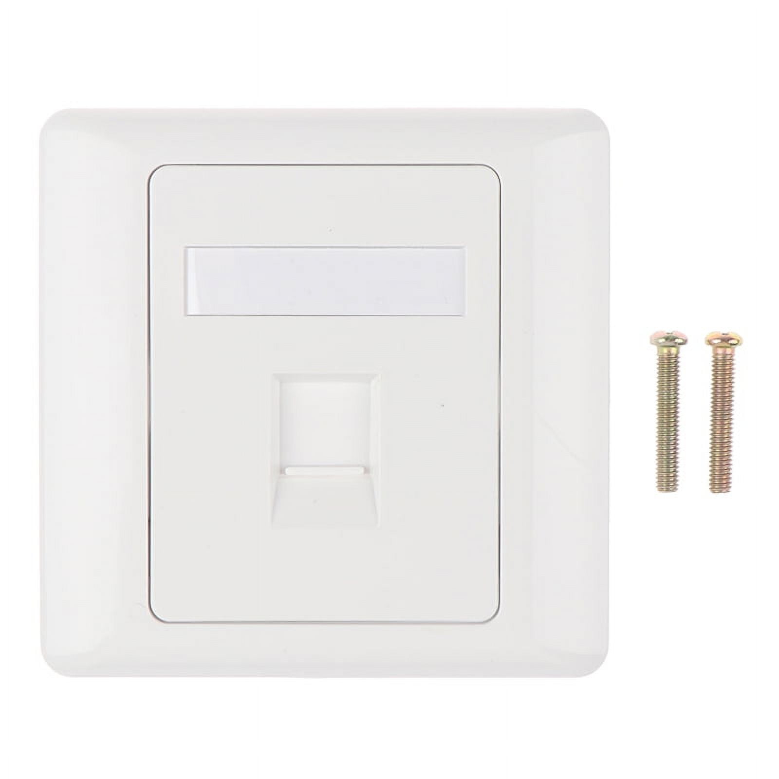 86 Type Single Port RJ45 Wall Flat Face Plate Ethernet Network Socket ...