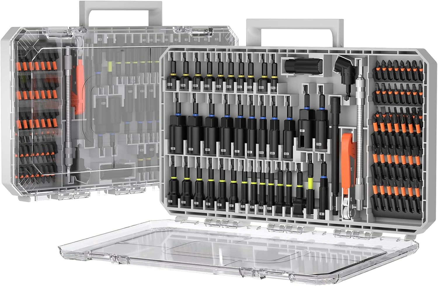 86 count Impact Nut Driver Set Metric & with Socket Adapters, Wing Nut ...