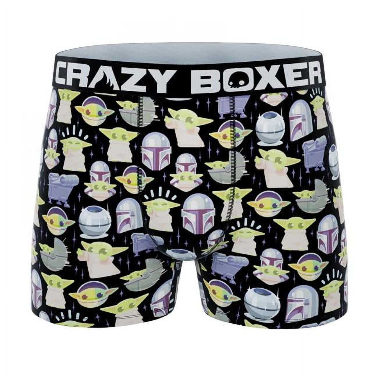 861437-large-36 Crazy Boxer Mando & Grogu Mens Boxer Briefs, Black ...