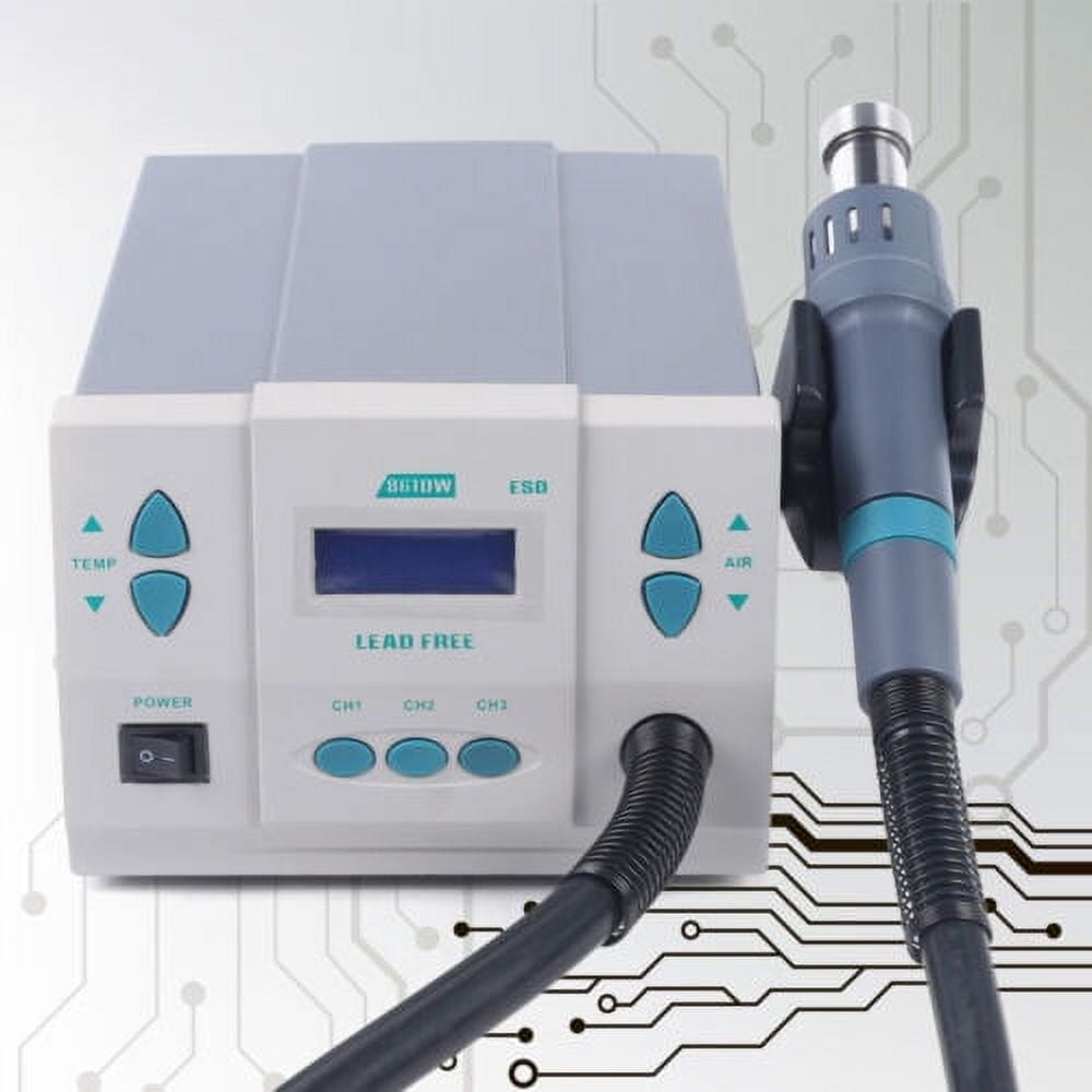861DW Digital Heat Gun Air Rework Station Soldering Heat Gun 1000W 110V ...