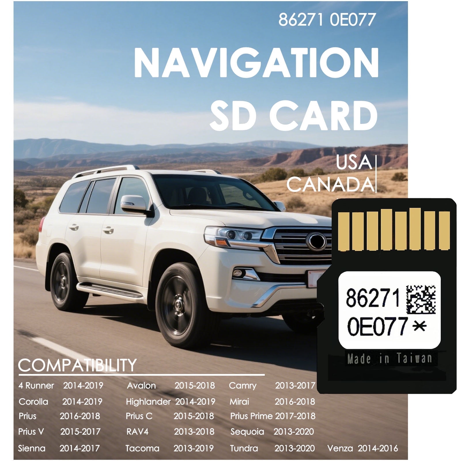 86271 0E077 Latest Maps Update Version 2025 Navigation sd Card Micro ...