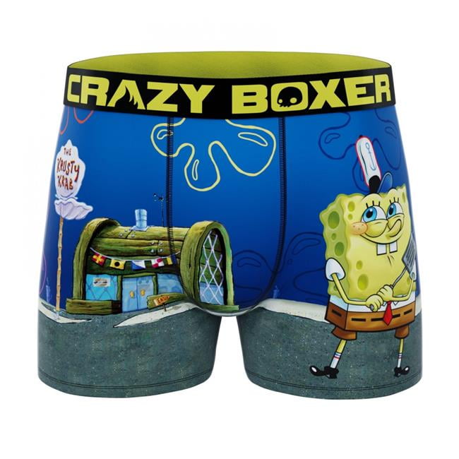 863988-medium-32 the Krusty Krab Mens Crazy Boxer Briefs Shorts, Blue ...