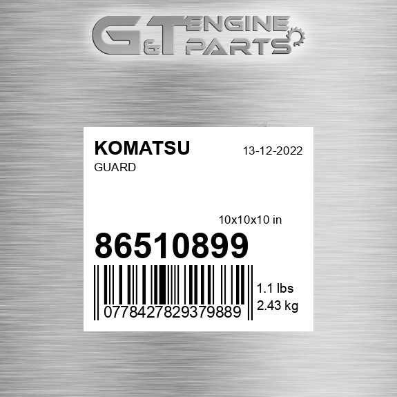 86510899 GUARD fits KOMATSU (New OEM) - Walmart.com