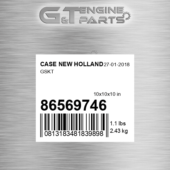 86569746 GSKT fits CASE NEW HOLLAND (New OEM) - Walmart.com