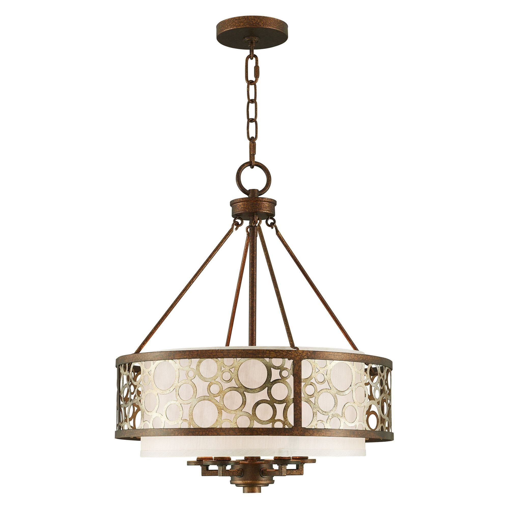 Livex Lighting Avalon Chandelier in Palacial Bronze with Gilded Accents ...