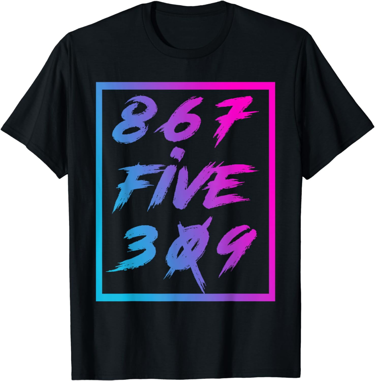 8675309 Nostalgic and Funny 80s Music Cotton T-Shirt - Walmart.com