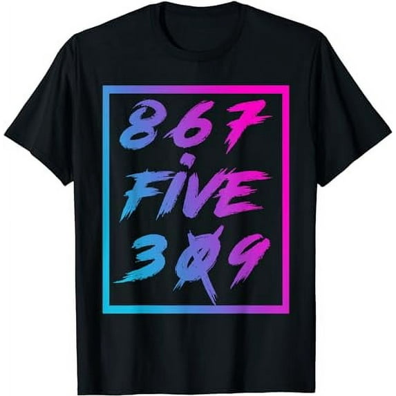 8675309 Nostalgic and Funny 80s Music T-Shirt - Walmart.com