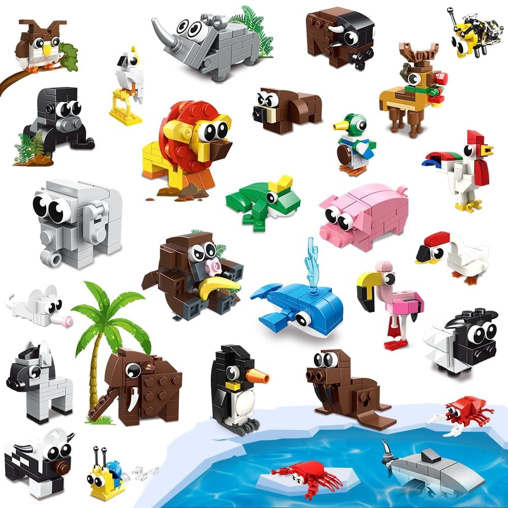 867PCS Animals Building Blocks Set (30 Packs) – Party Favors for Kids ...