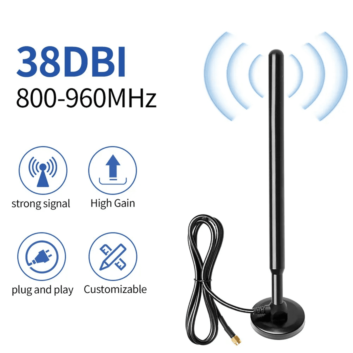 868MHz 915MHz LORA Antenna Helium Hotspot Magnetic Base 38dbi High Gain ...