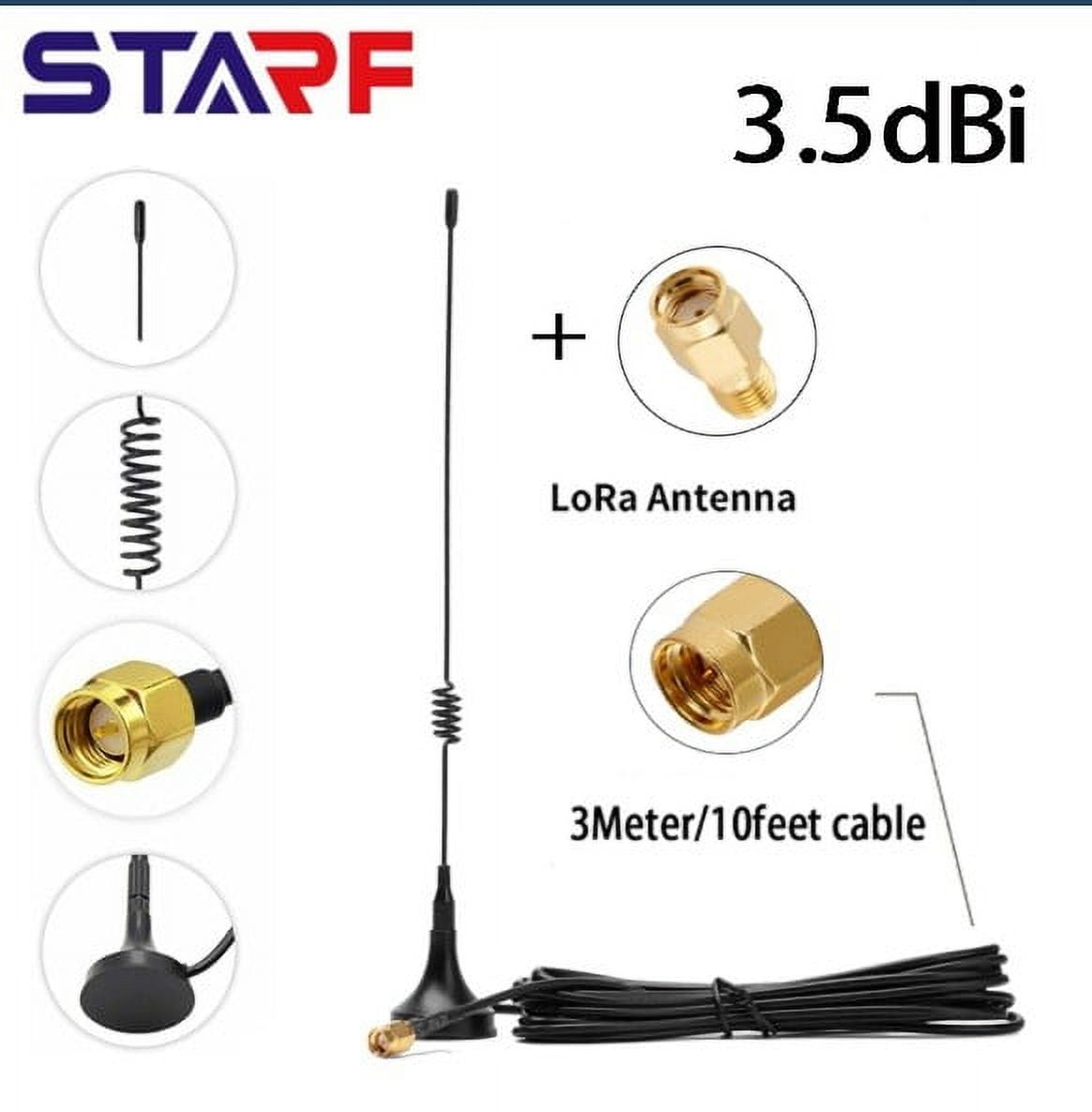 868MHz Magnetic base 3.5dBi LoRa LoRaWAN SMA Aerial Antenna with 3meter cable - Walmart.com