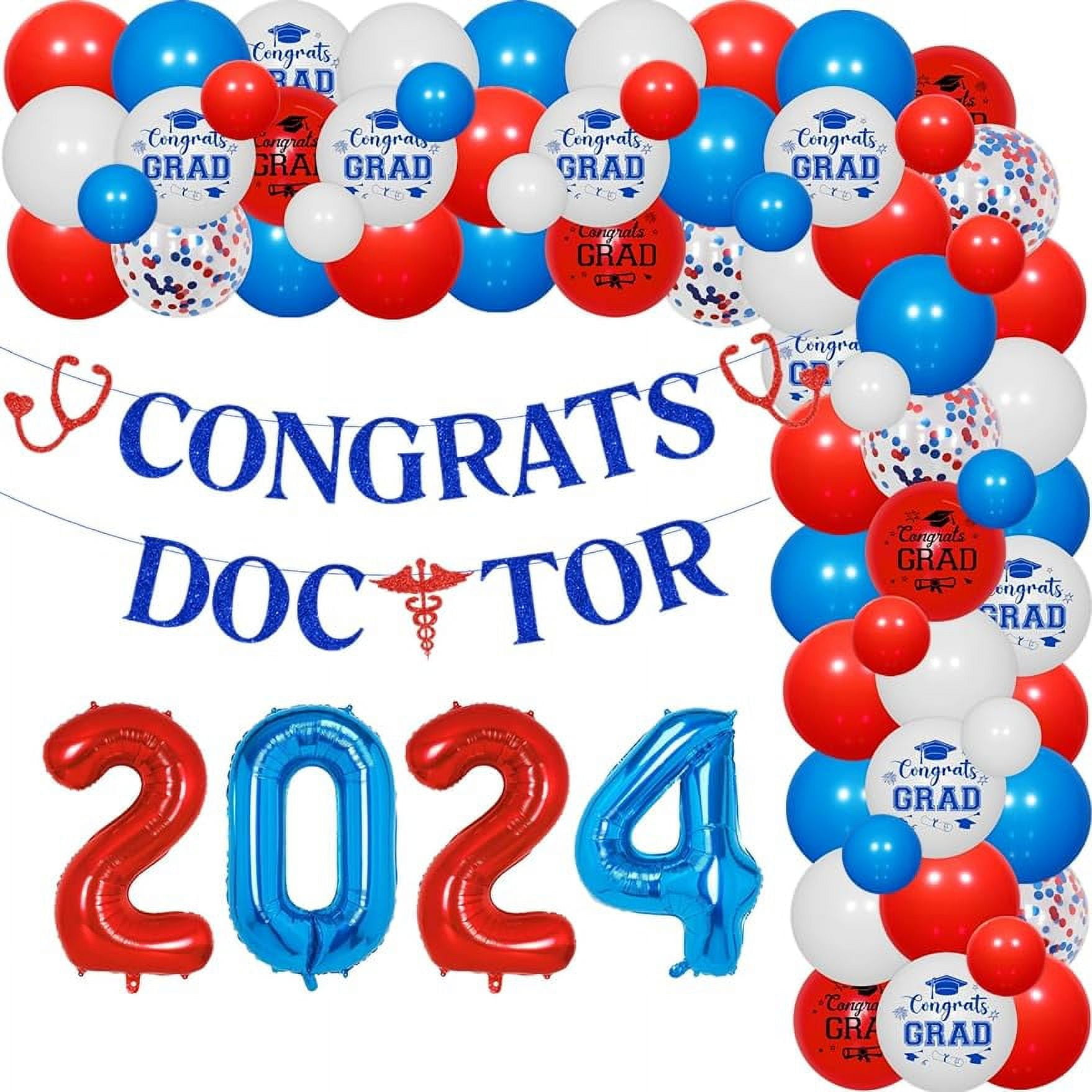 86PCS Congrats Doctor Decorations, Congrats Grad Class of 2024 Decor ...
