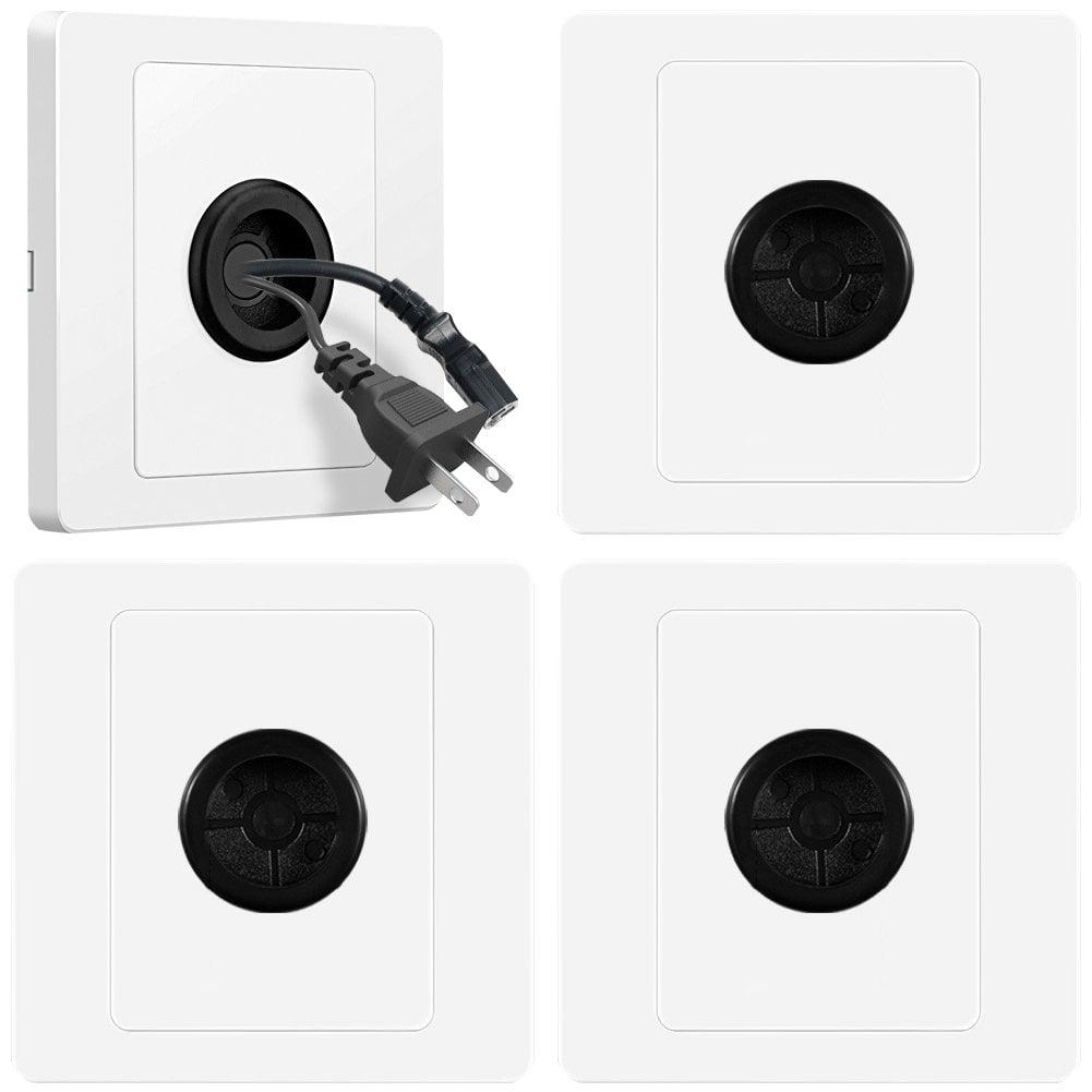 86Type Cable Socket with Rubber Pad Wall Blank Panel With Outlet Hole ...