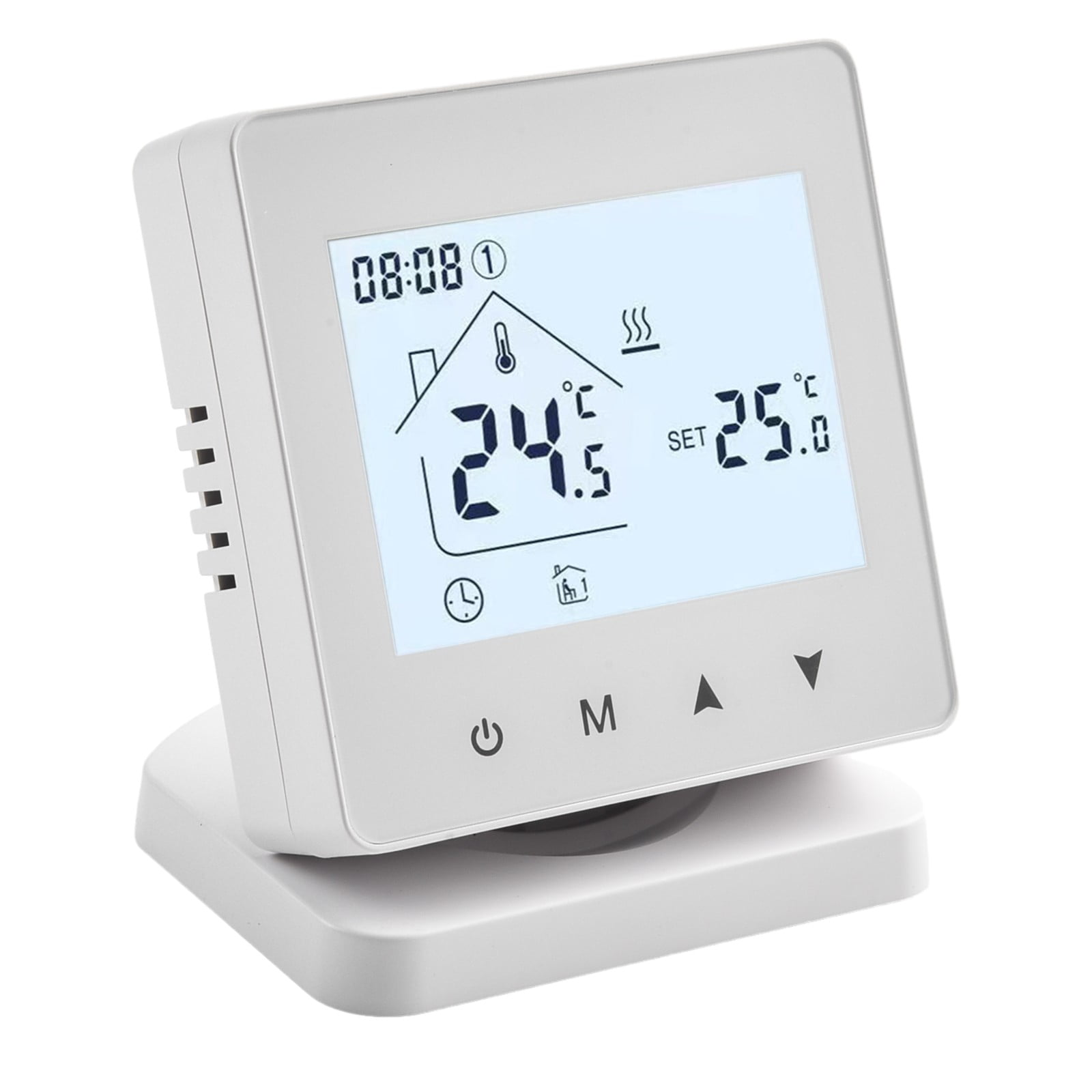 86X86mm Smart Wireless Thermostat For Gas Boiler Room Heating RF Home ...