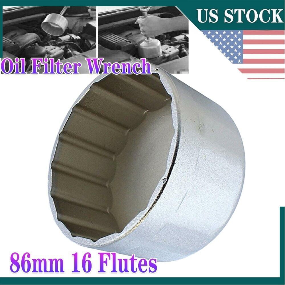 86mm 16 Flute Oil Filter Wrench Filter Engine Cartridge Style For Volvo ...