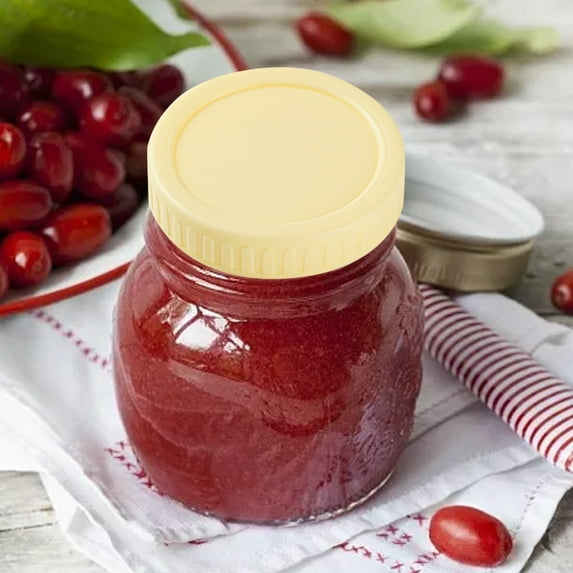 86mm Wide Mouth Plastic Storage Jar Lids - Leak Proof and Scratch ...