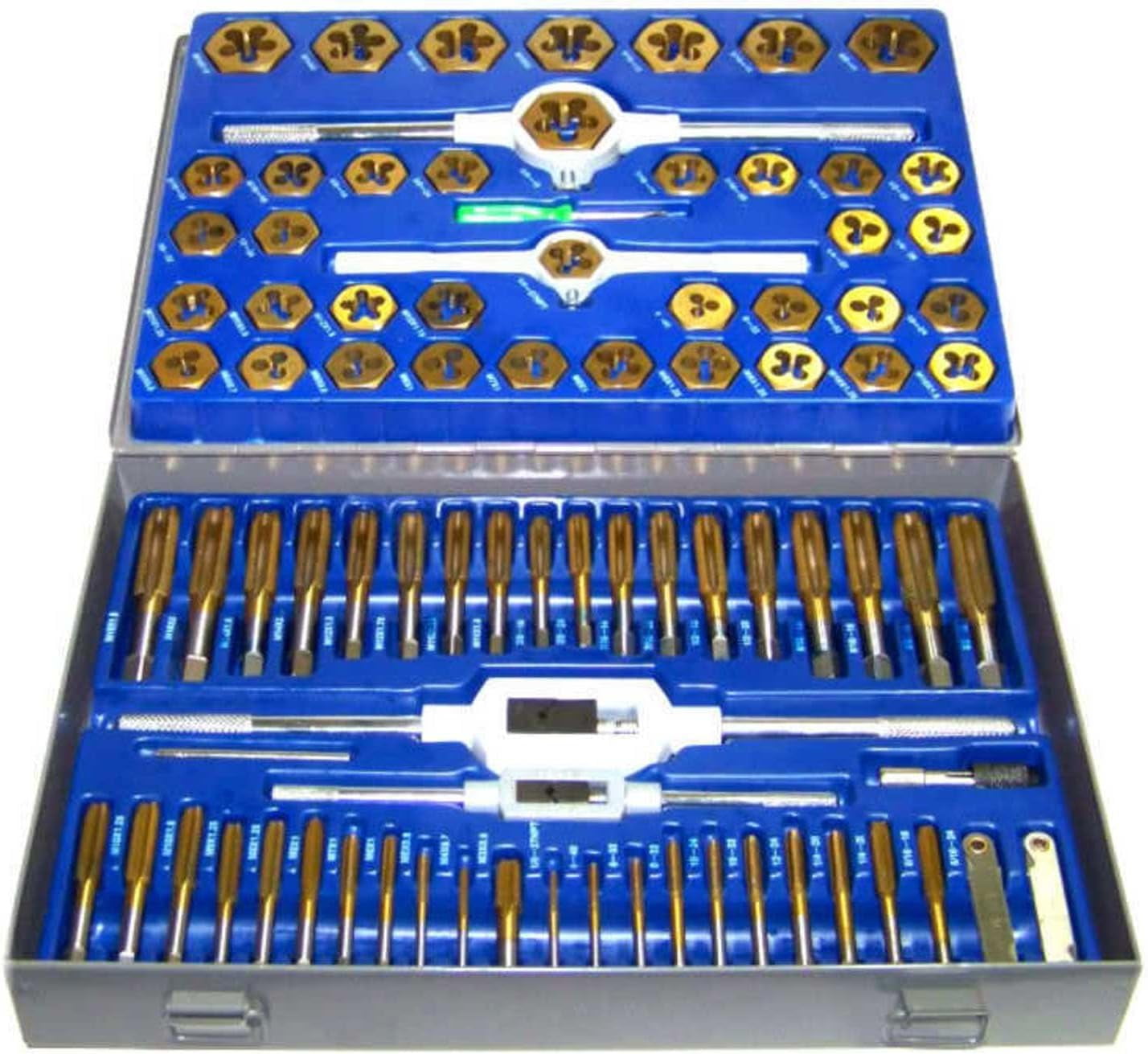 86pc Tap and Combination Set Tungsten Steel Titanium SAE and Metric ...