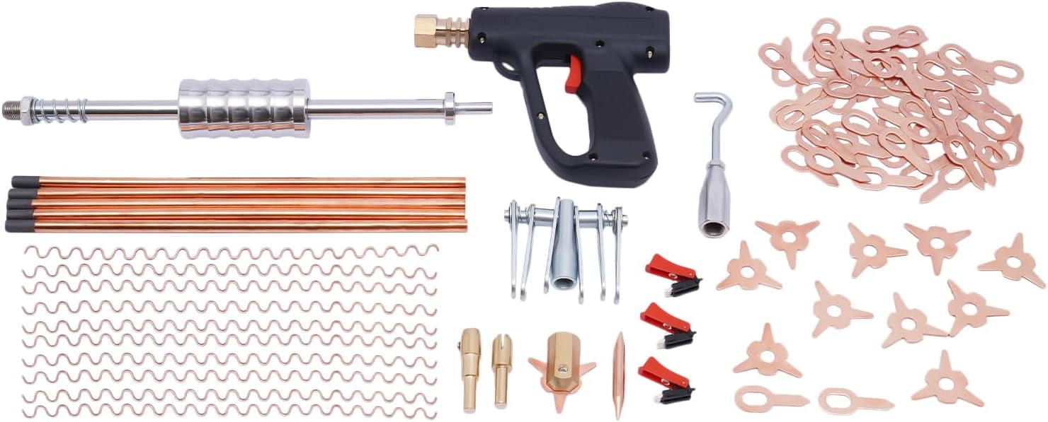86pcs Stud Welder Gun Dent Puller Car Dent Repair Kit Automobiles Body ...