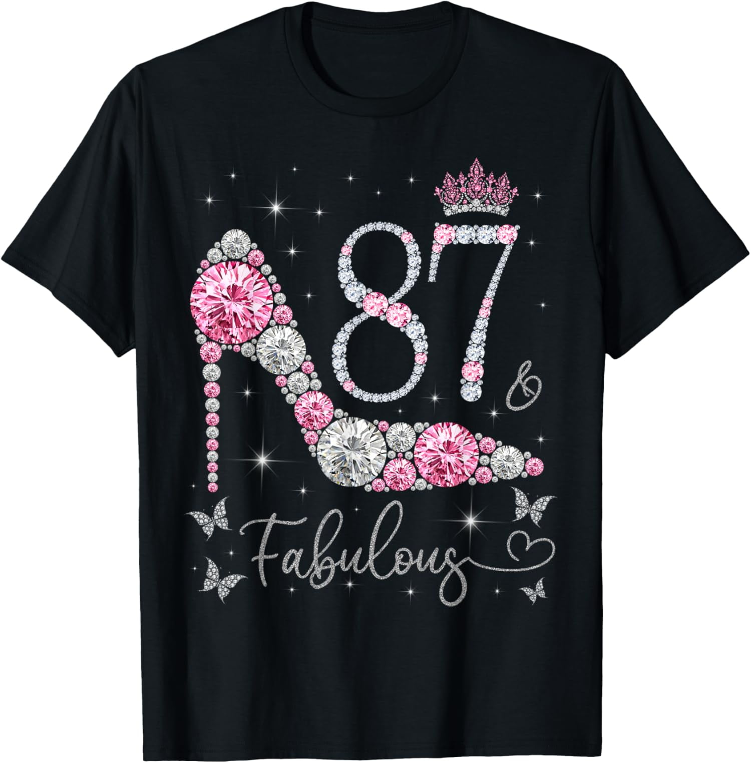 87 & Fabulous, 87 Years Old and Fabulous, 87th Birthday T-Shirt ...