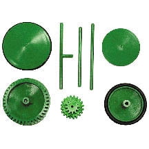 870142 - WHEELS KIT WHEELS AXLES AND GEARS 8PCS/SET ASSORTED COLOR ...