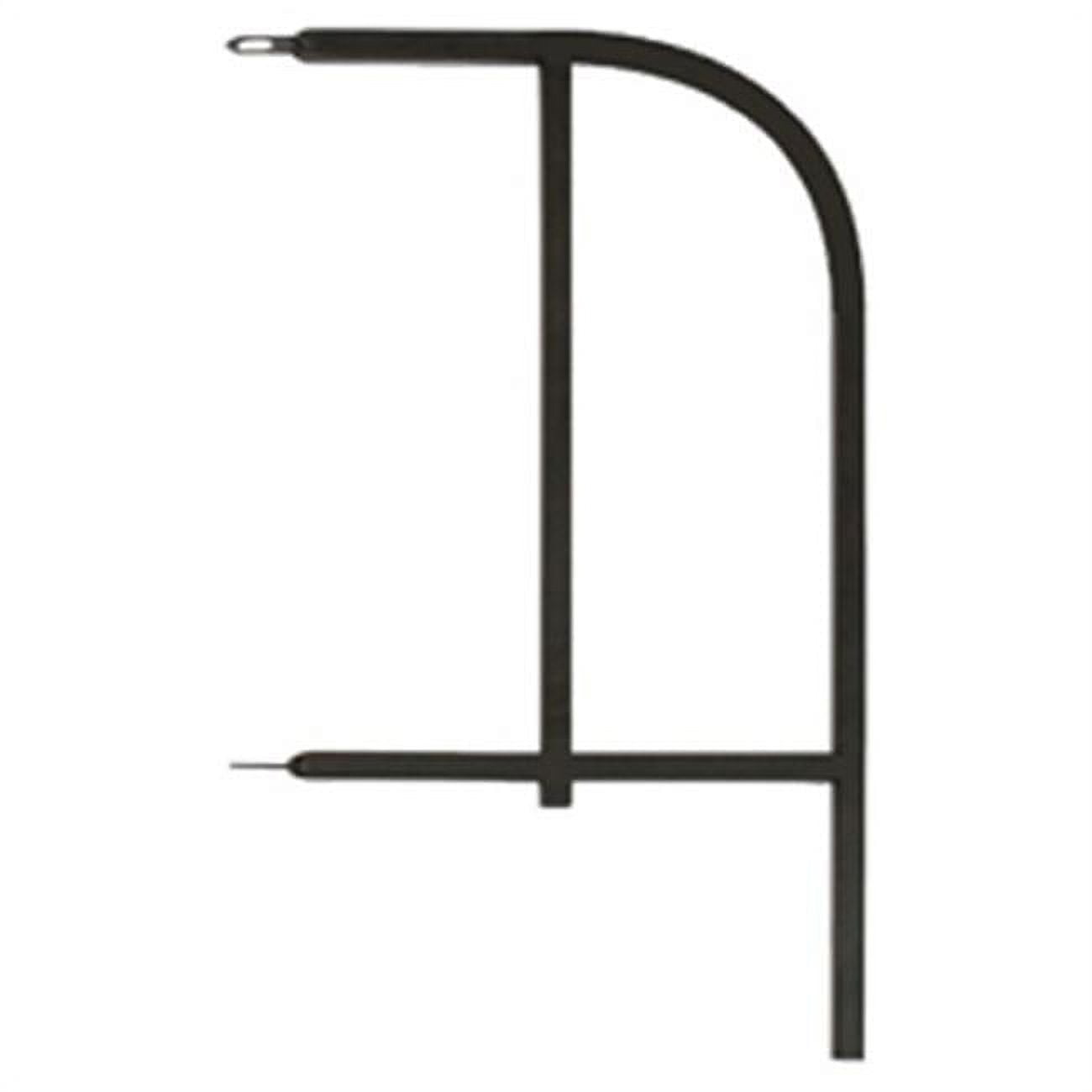 87105 Black Classic Finial Style Garden Fence End Panel - Walmart.com