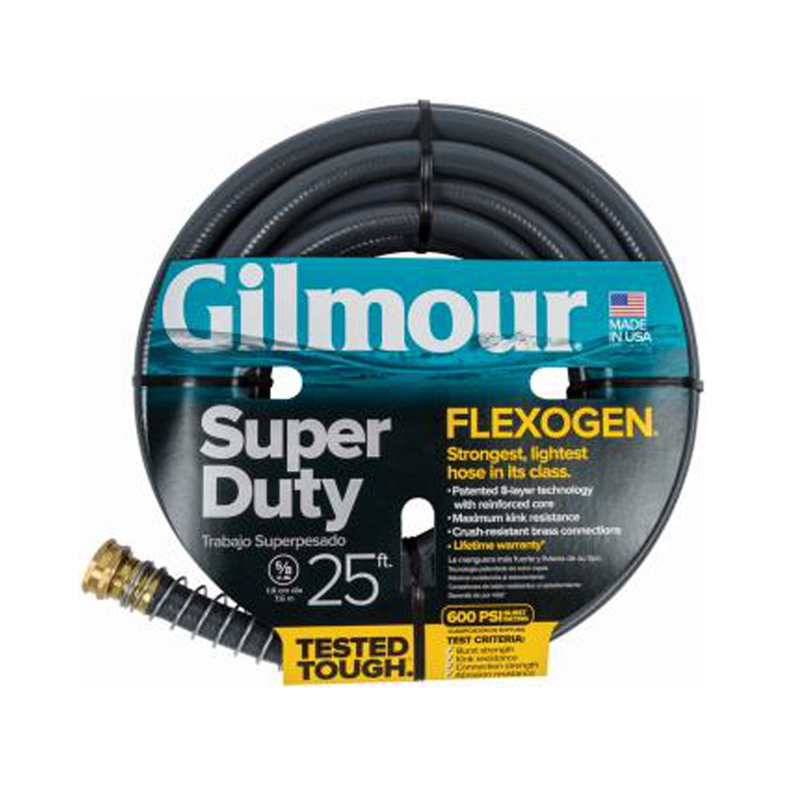Gilmour 874251-1001 Super Duty Flexogen Flexible Hose, 5/8-In. x 25-Ft ...