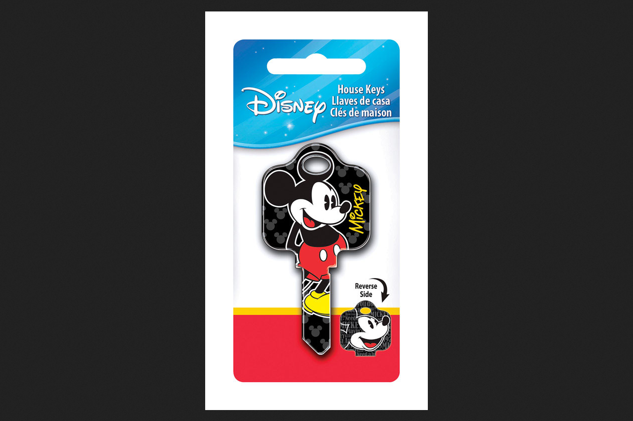 87649 Disney Mickey Mouse Painted Key Blank - Quantity 5 - Walmart.com