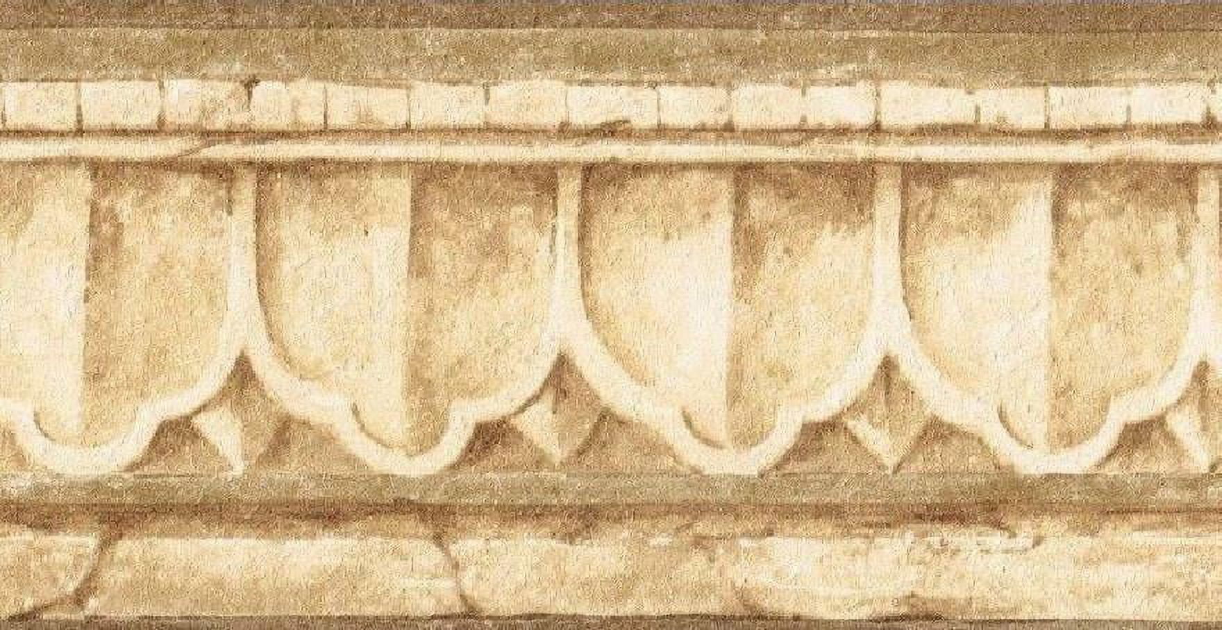 877904 Napoli Architectural Wallpaper Border Beige PL013135b - Walmart.com
