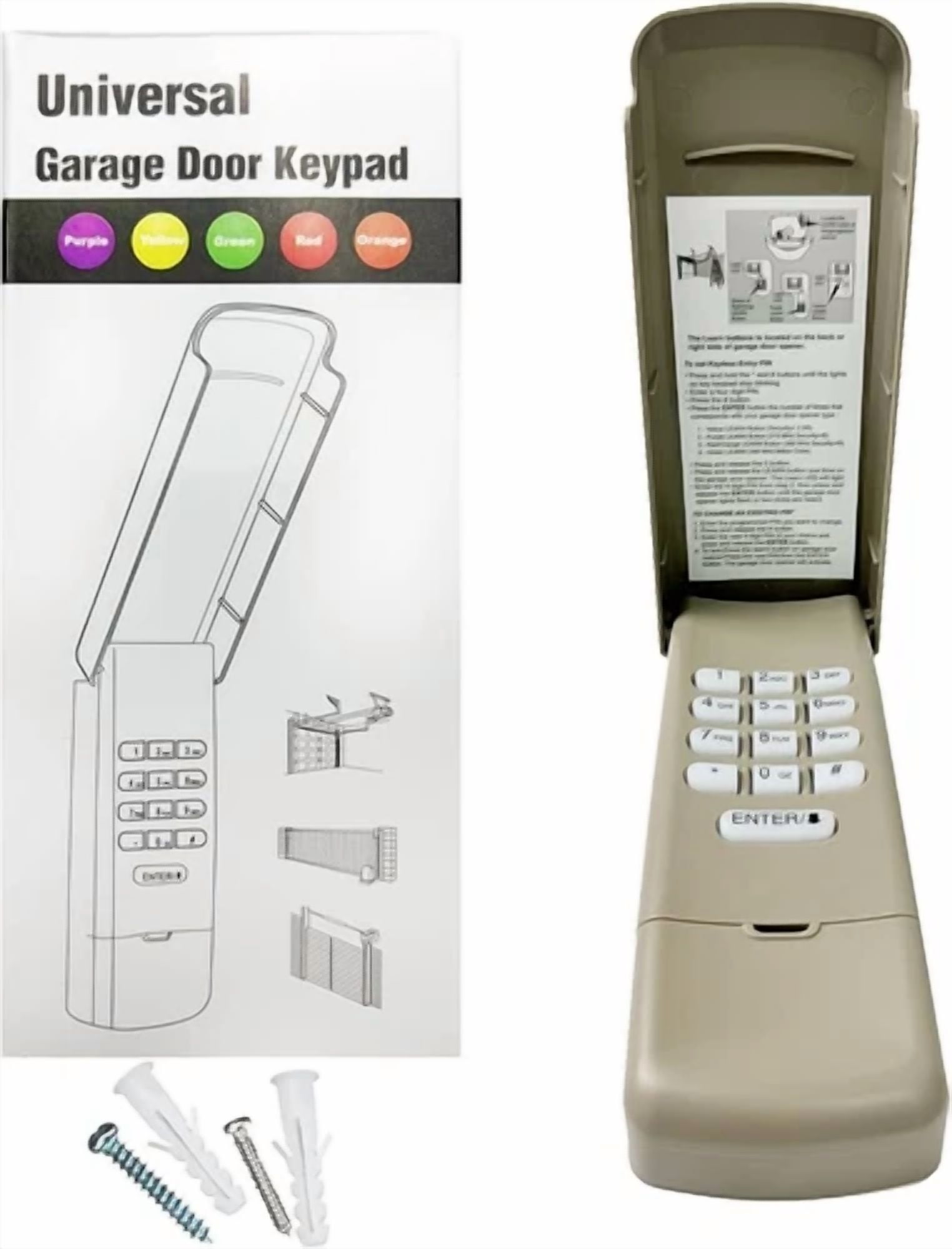 877Max 877Lm 878Max Garage Door Opener Keypad For Chamberlain ...