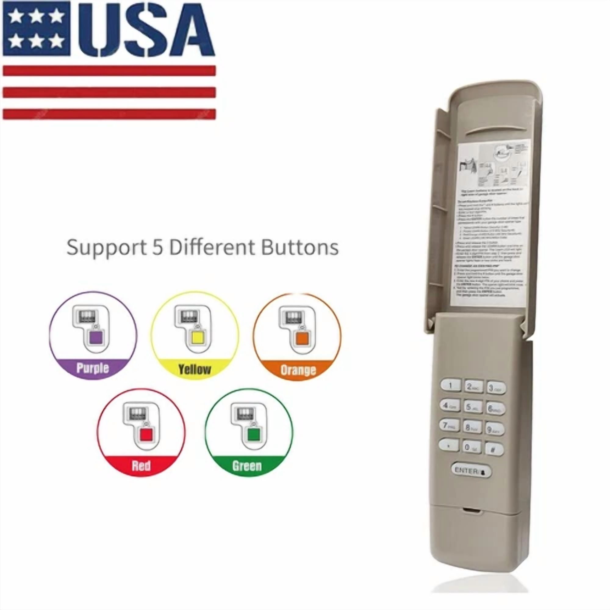 877Max G940Ev-P2 For Liftmaster Chamberlain Garage Door Opener Wireless Keypad - Walmart.com