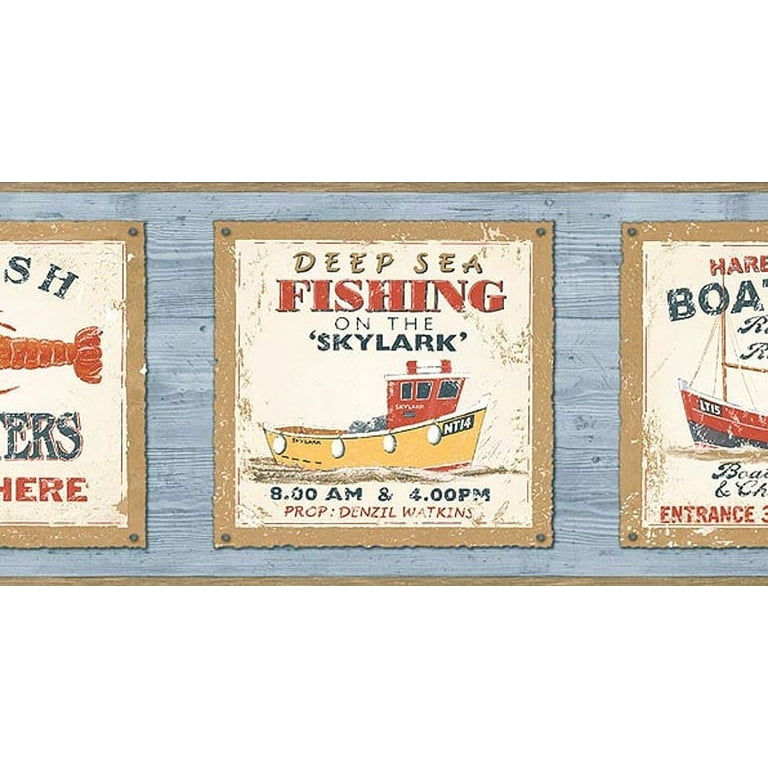 Deep Sea Fishing Wallpaper Border Poster Sport Fishing Catch In