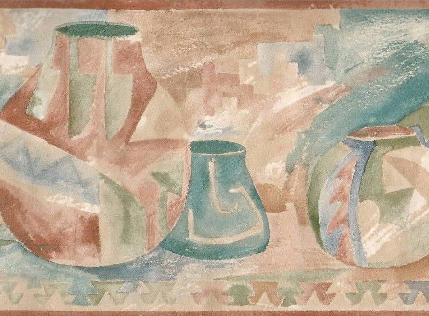 879108 Southwest Clay Pottery Wallpaper Border DH08543 SKB8038 ...