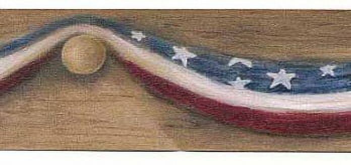 879193 Narrow Americana Draped Flag Wallpaper Border 245b57499 ...