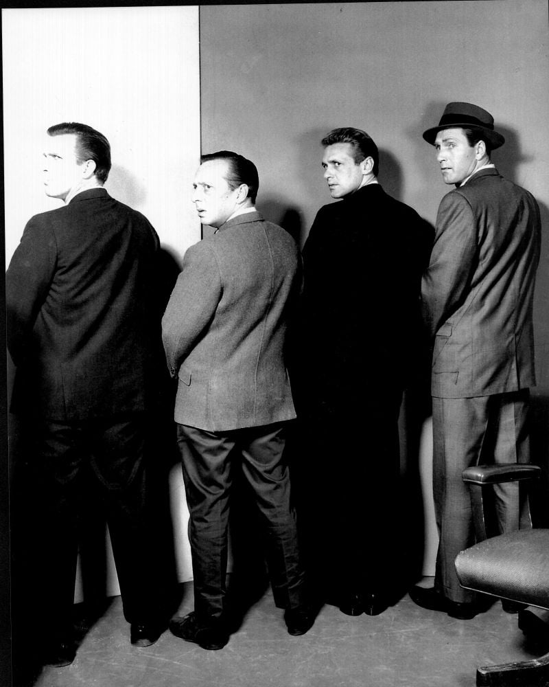 87Th Precinct Cast Facing Wall Black And White Photo Print (16 x 20 ...